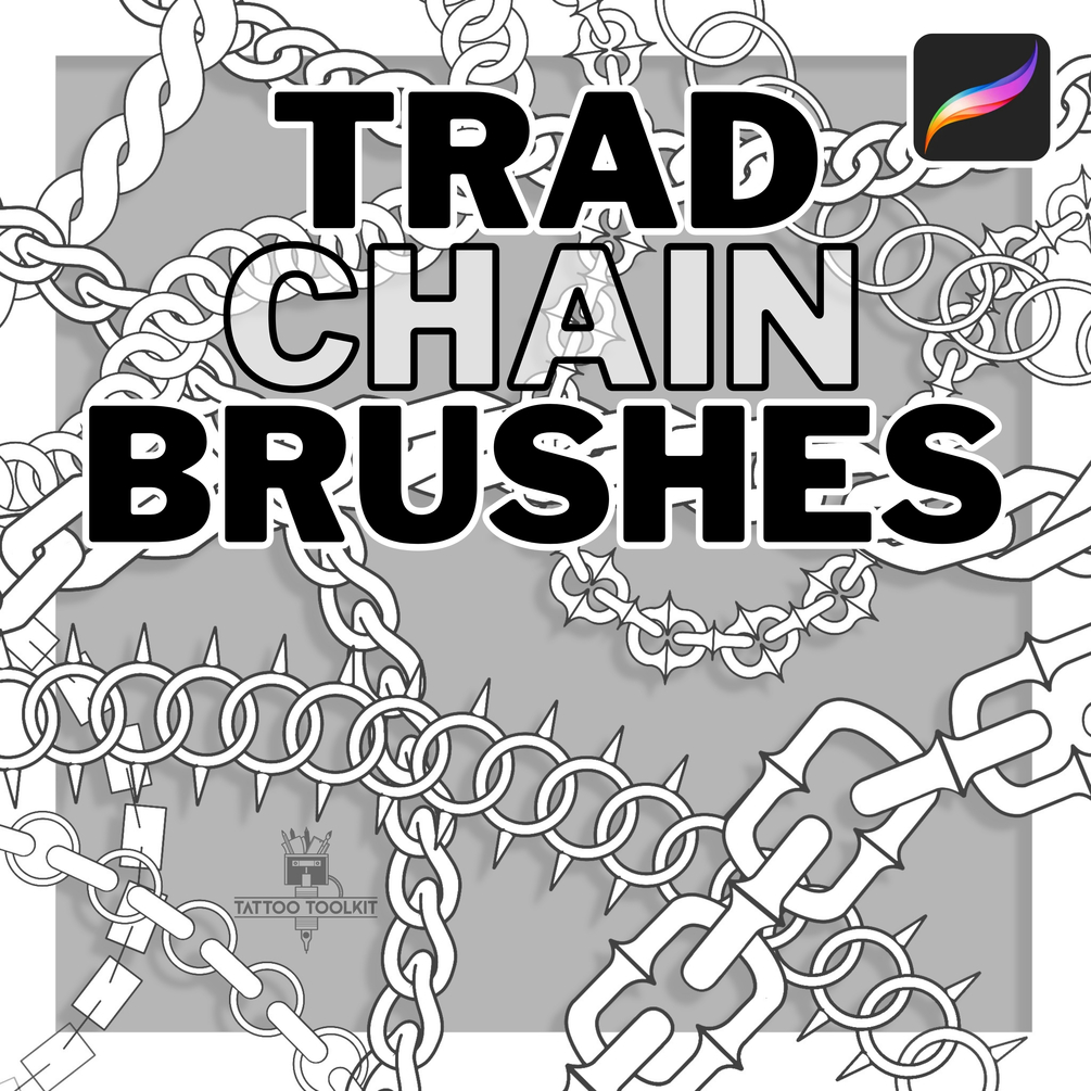20 Seamless Traditional Chain Brushes for Procreate – Perfect for Any ...