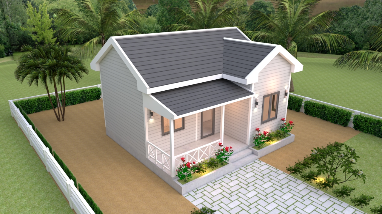 Best Tiny Houses 23x20 Ft One Bed 7x6 M Cross Gable Roof