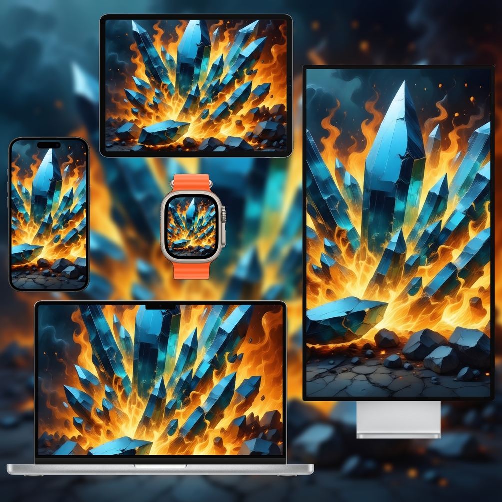 Crystalline Inferno Custom-Fit Digital Art Pack – Explosive Energy ...