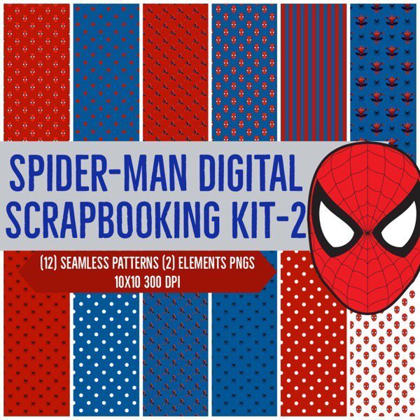 Spider-Man Digital Scrapbooking Kit-1 (copy)