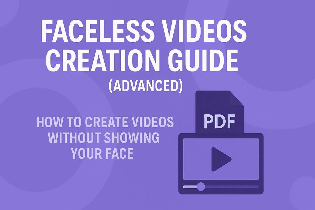 Faceless videos creation (Advanced guide)