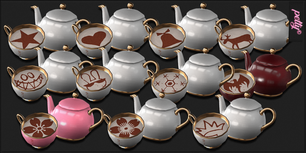 66꒰ა 🎀 ໒꒱COFFEE CUP WITH POT | VRCHAT VTUBE 3D GAME ASSET