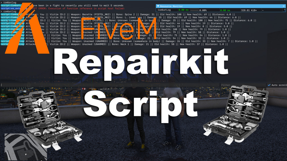 Fivem repair and tyre kit script