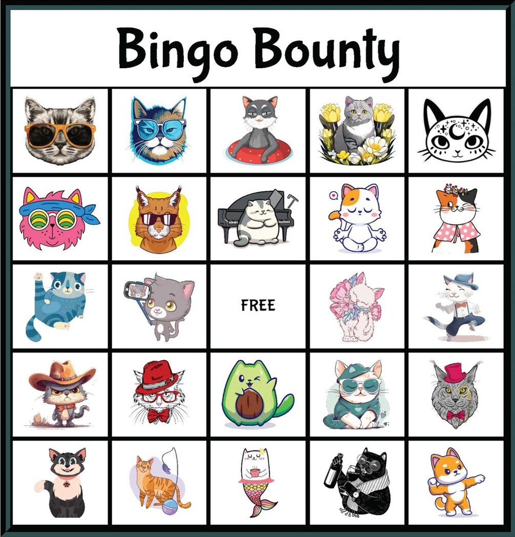 😺Cat Bingo