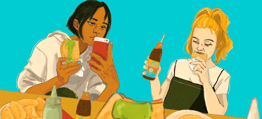 *Printable* Vamos por unas empanadas illustration