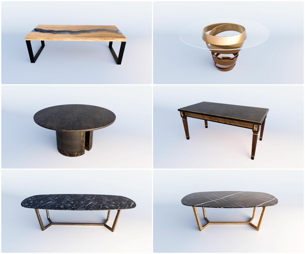 D5lib Dining Table Vol 01