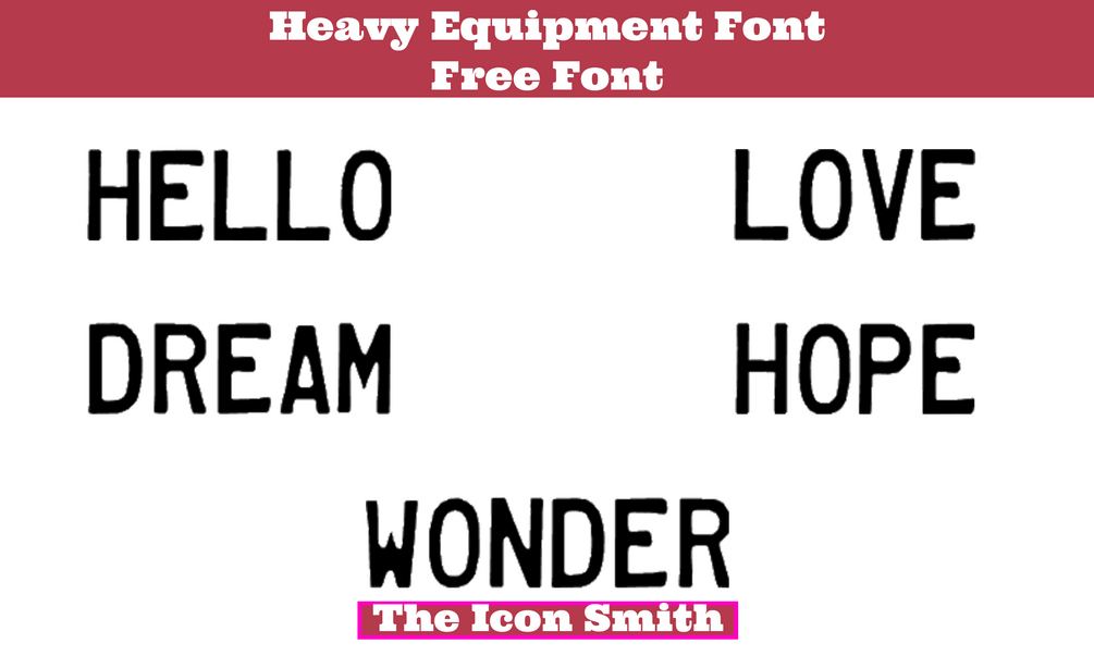 Free Heavy Equipment Font F18372