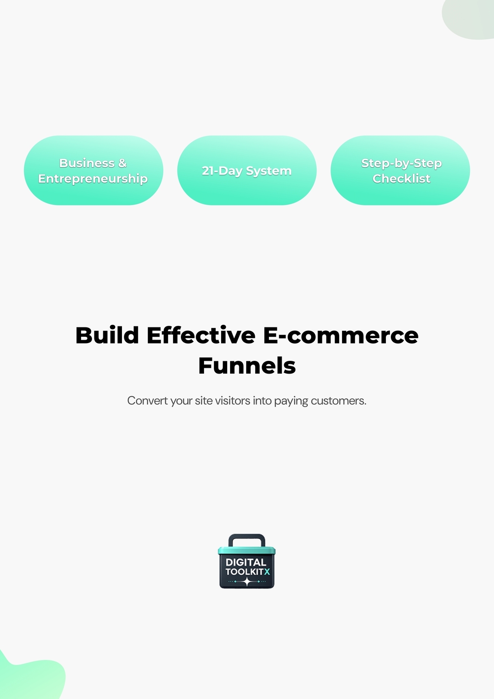 Build Effective E-commerce Funnels – 21-Day Productivity Toolkit