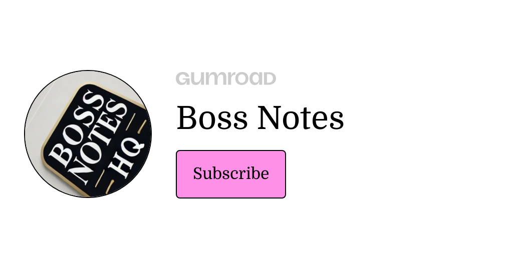 Boss Notes