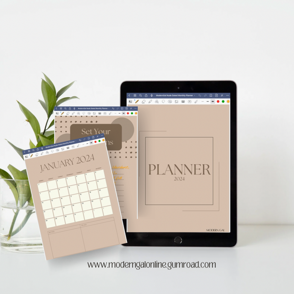 Digital 2024 Monthly Planner
