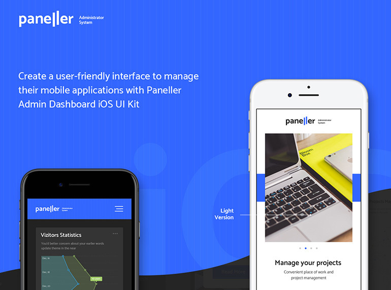 Paneller Admin Dashboard iOS