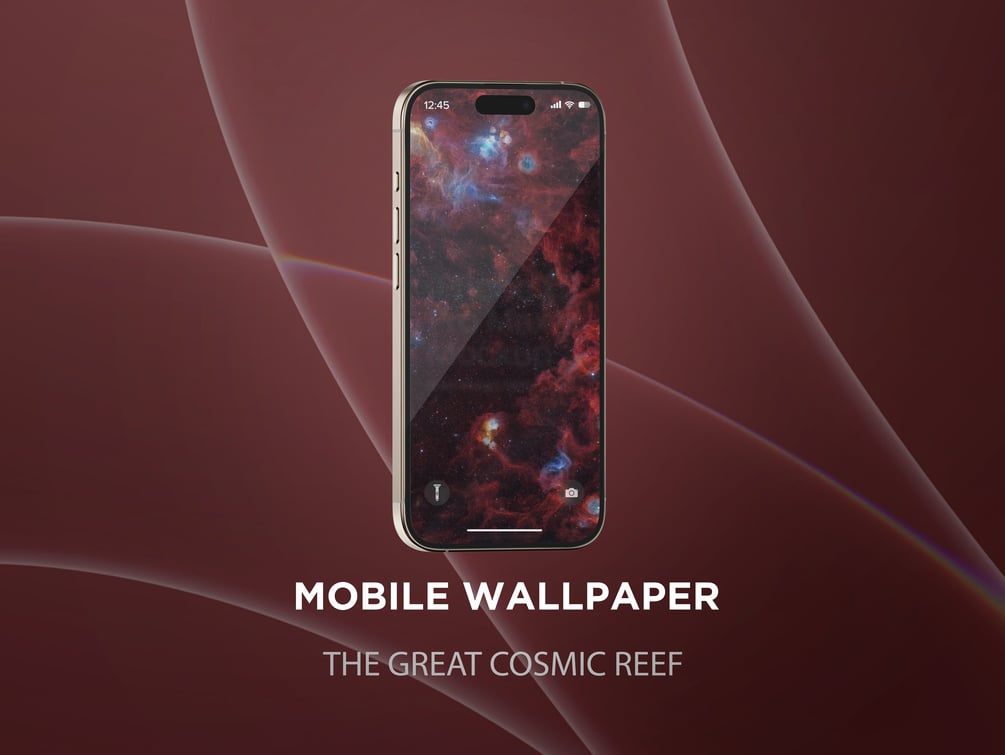 Astrophotography Mobile Wallpaper - The Great Cosmic Reef