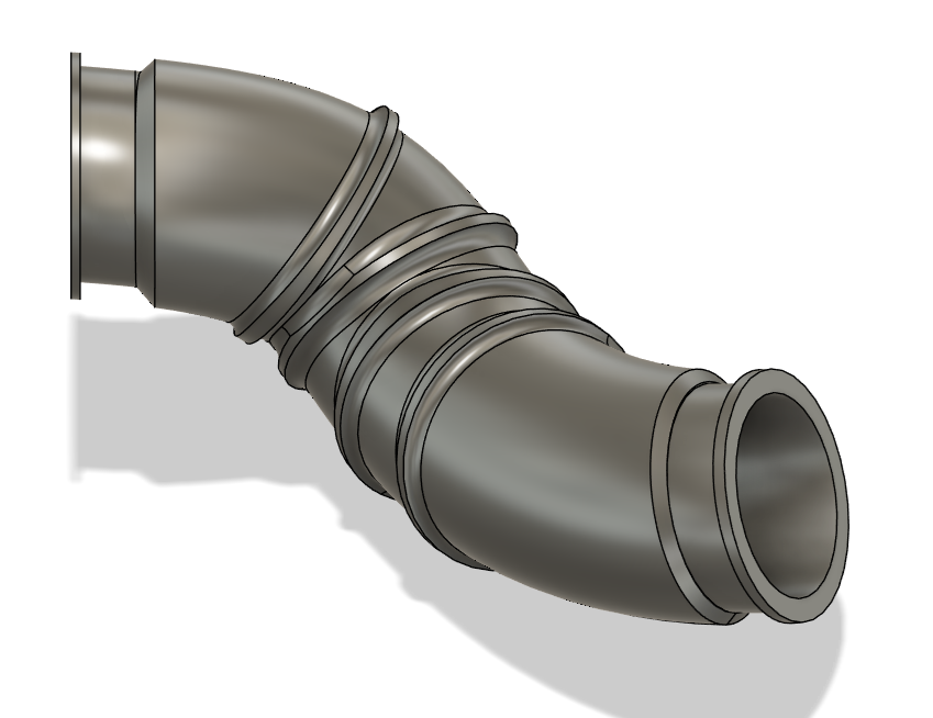 1987-1988 Toyota Corolla FX16, FX16 GT-S Stock Intake Pipe