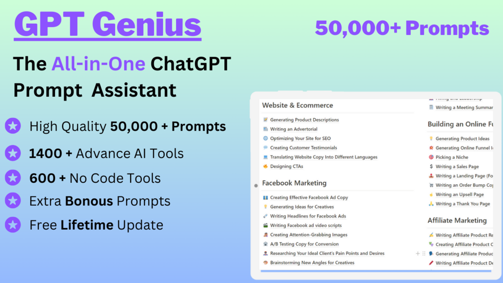 GPT Genius Ai Prompts