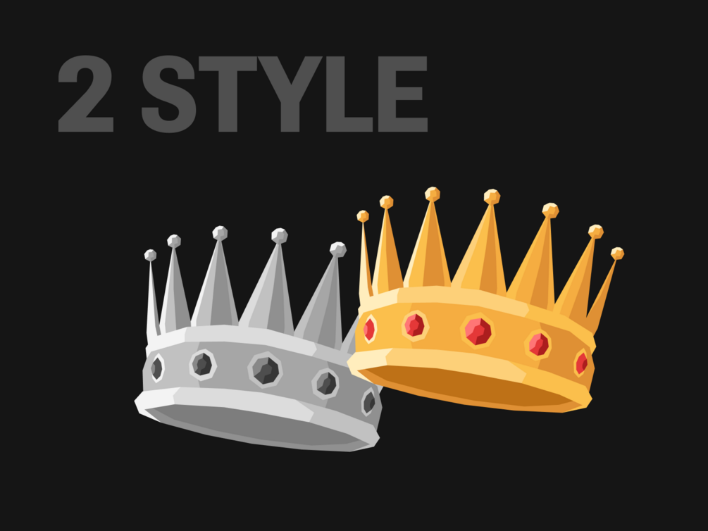 Awards and Achievements Low Poly Icons