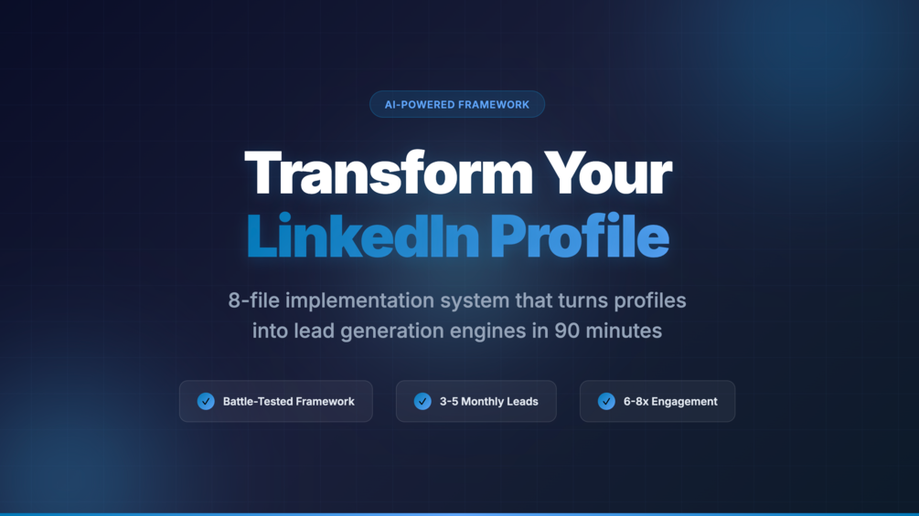 Updated - LinkedIn Profile Upgrade for 8x Visibility: AI Thought ...