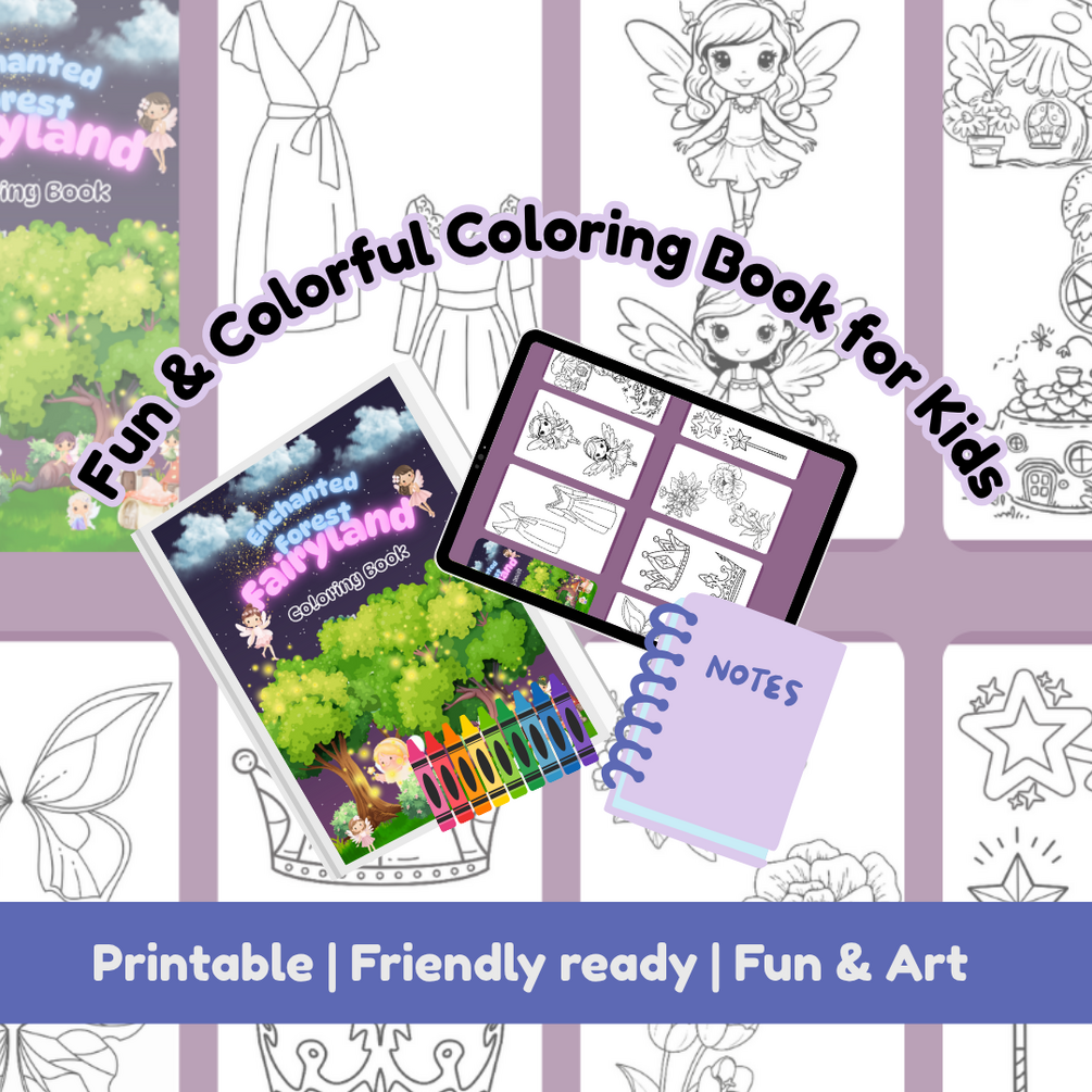 Juju artsy Kids Digital Coloring Book