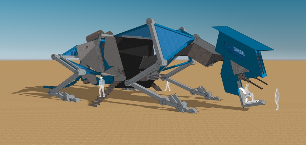 SketchUp Robot Dog 3D Model – High-Detail & Ready for Rendering