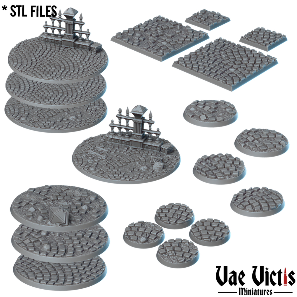 Cobblestone bases Set
