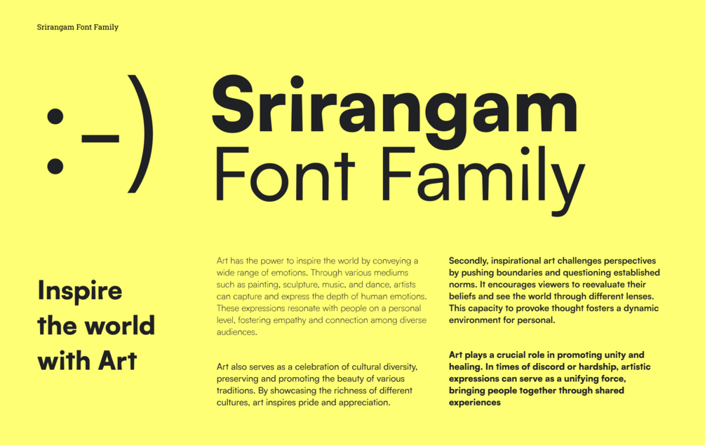 Srirangam Font