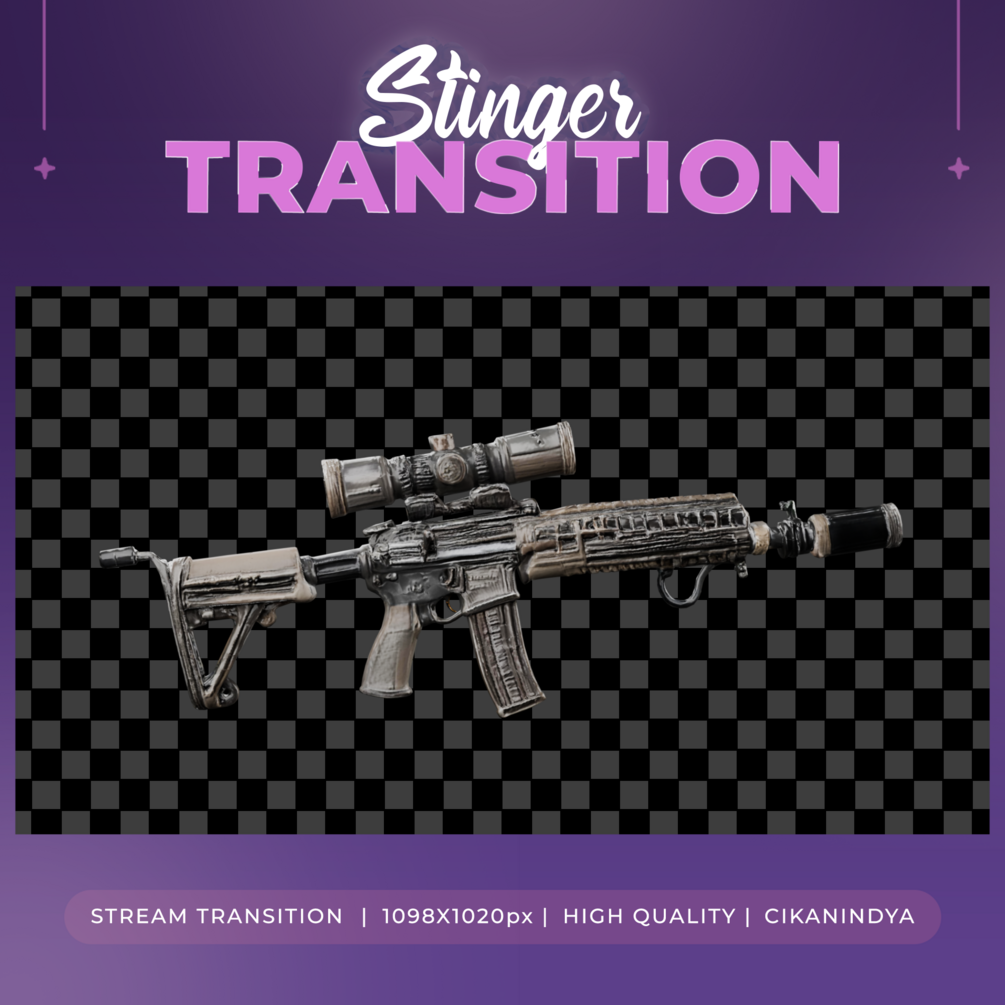 Stinger Transition | Tactical Rifle Animation for Combat Stream Scenes ...