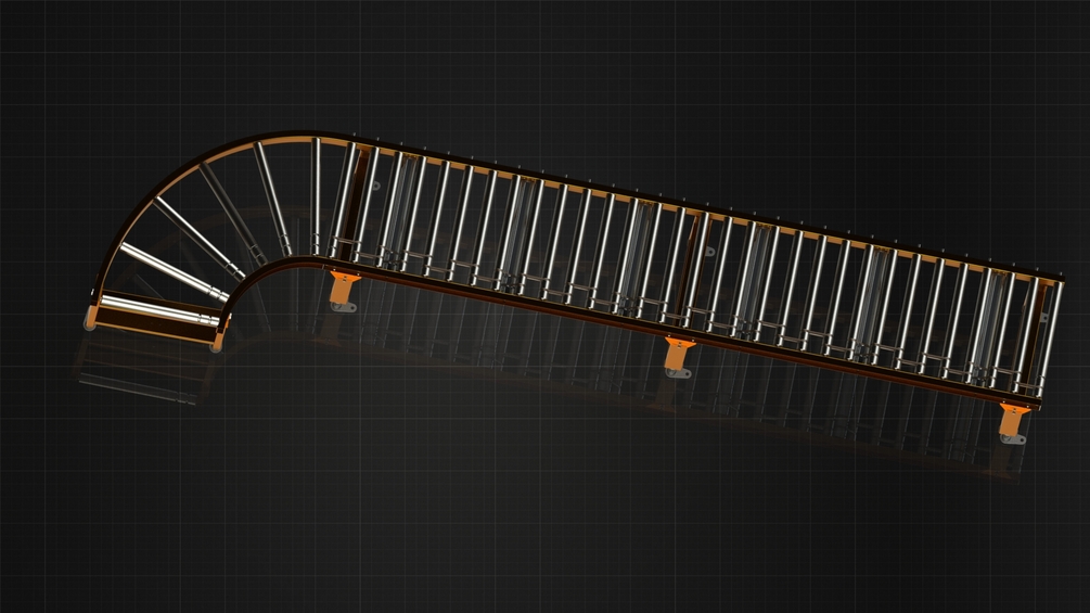 Industrial Conveyor System | SolidWorks 3D CAD Model