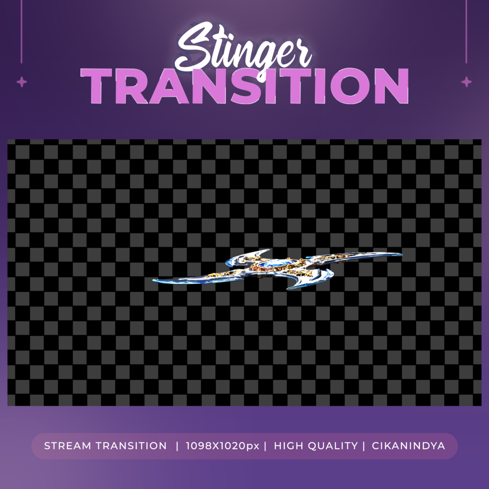 Animated Stinger Transition Shuriken Spin | Ninja-Themed Stream Overlay ...