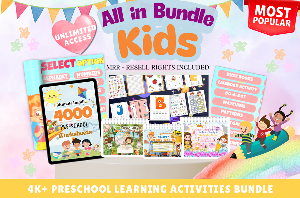 Ultimate Bundle Of 4 000 Preschool Worksheets Fun Educational