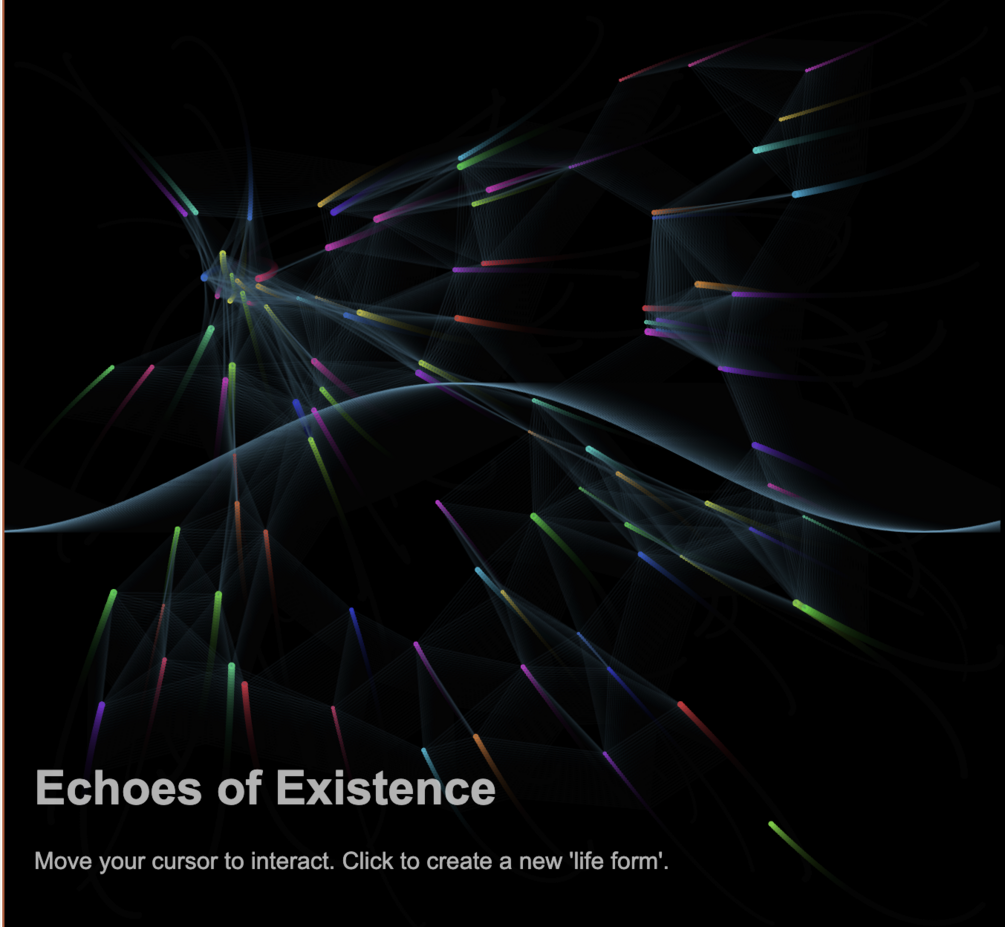 Echoes of Existence - Interactive Art