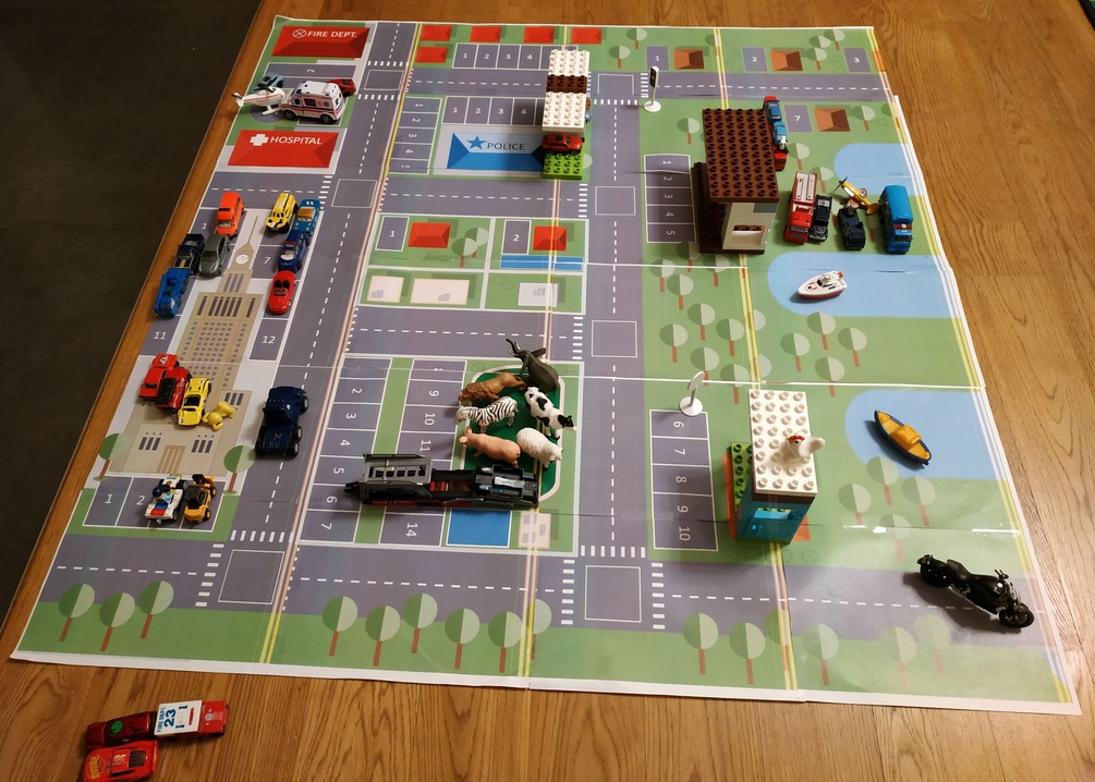 Play the city with Play Mat Cars