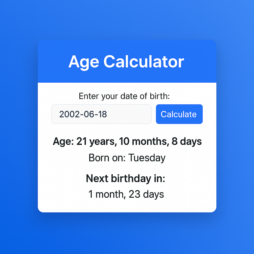 Age calculator