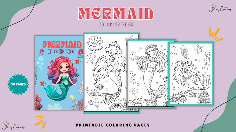 MERMAID COLORING BOOK