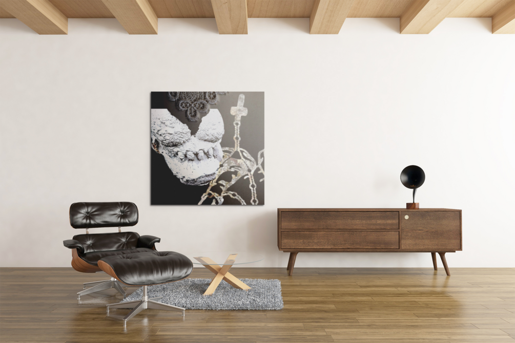 Crucifix Tiger – Marble Fang Collage Digital Print (Mask by Mack Escrow)