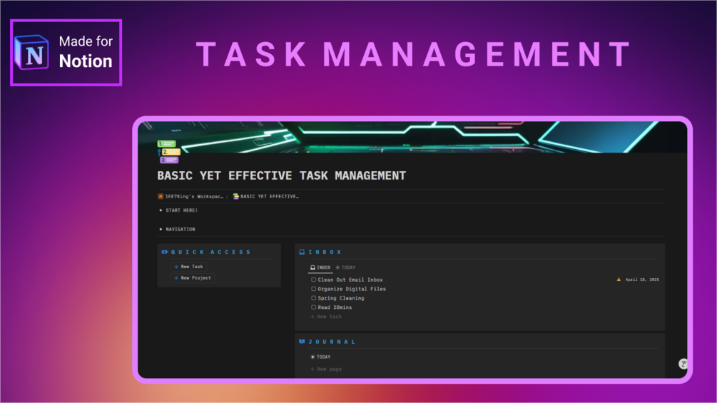 Notion Task Manager (Basic)