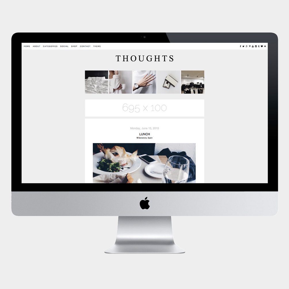 Thoughts Blogger Theme