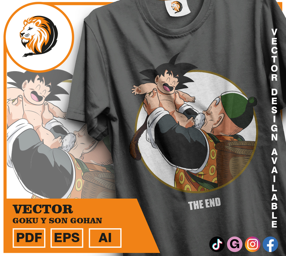 VECTOR GOKU Y SON GOHAN