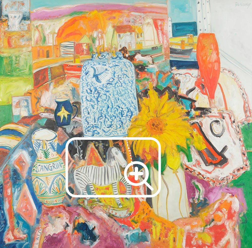 92 digital images of John Bellany paintings, people landscape still ...