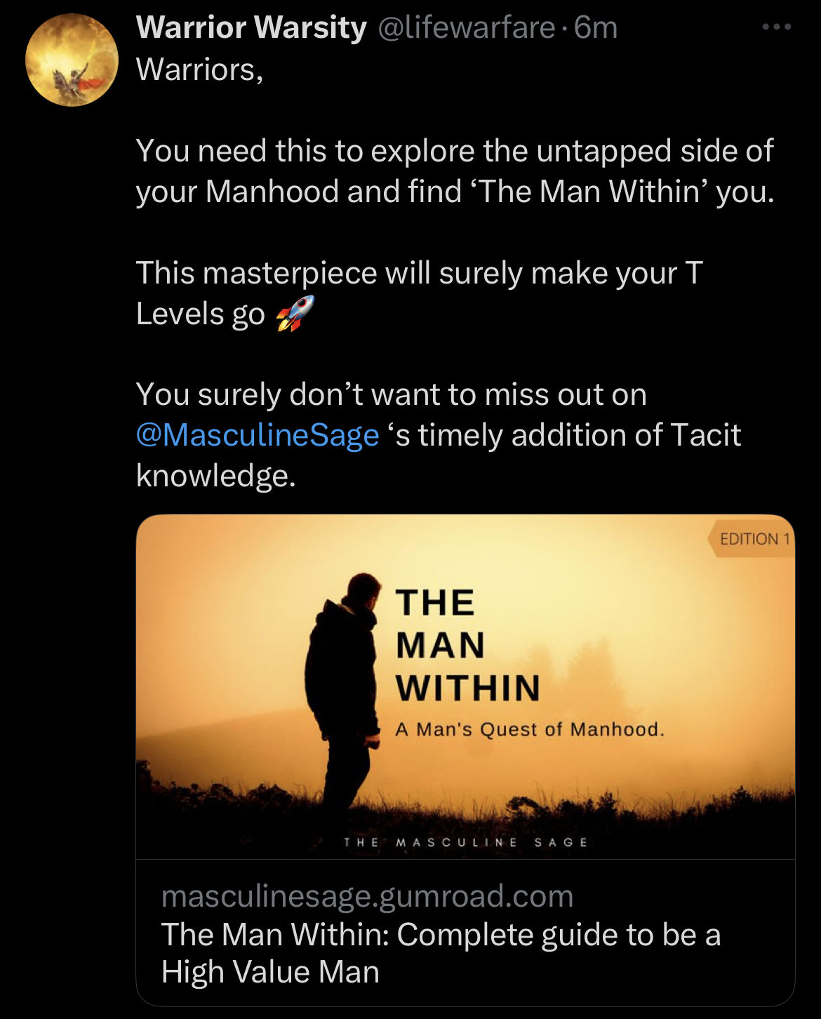 The Man Within: Complete guide to be a High Value Man