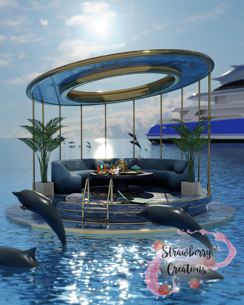 Blue Oasis [Blender scene.]