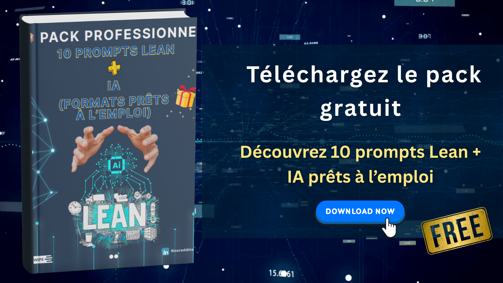Pack Gratuit — 10 Prompts Lean + IA (Formats prêts à l’emploi)
