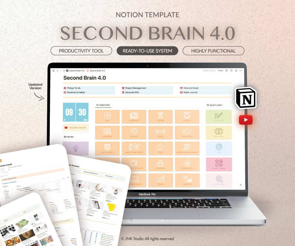 Second Brain 4.0 Notion Template