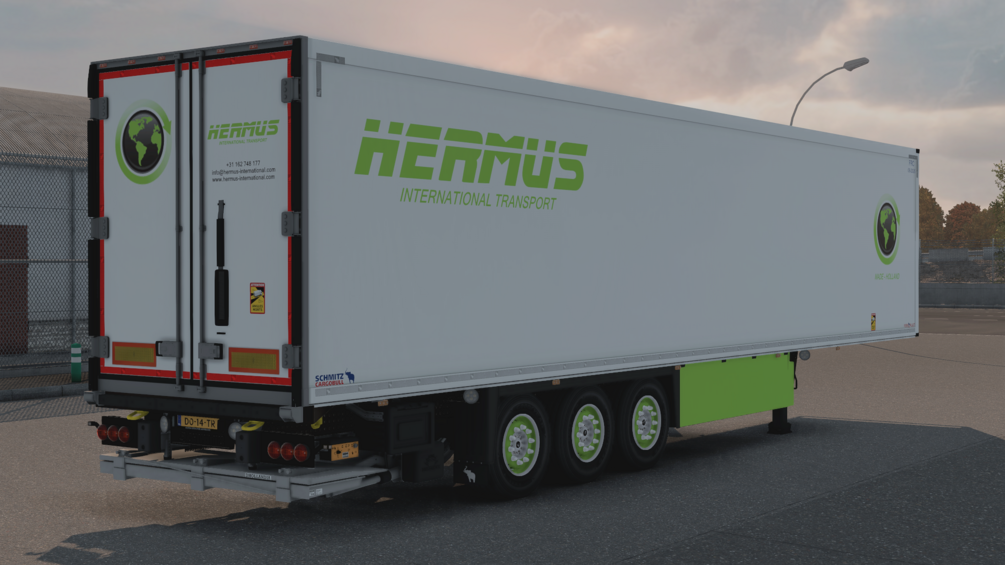 ETS 2 - Hermus transport skin, Schmitz S.KO by JUseeTV & obelihnio