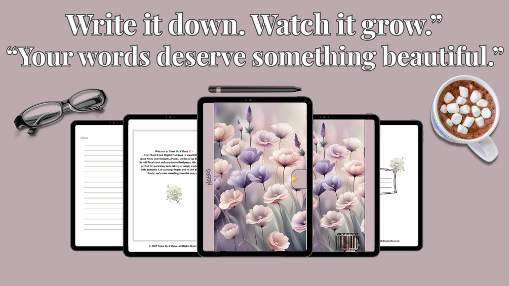 Bloom & Write Digital Floral Notebook