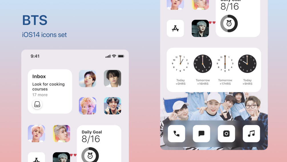 BTS iOS14 icon set