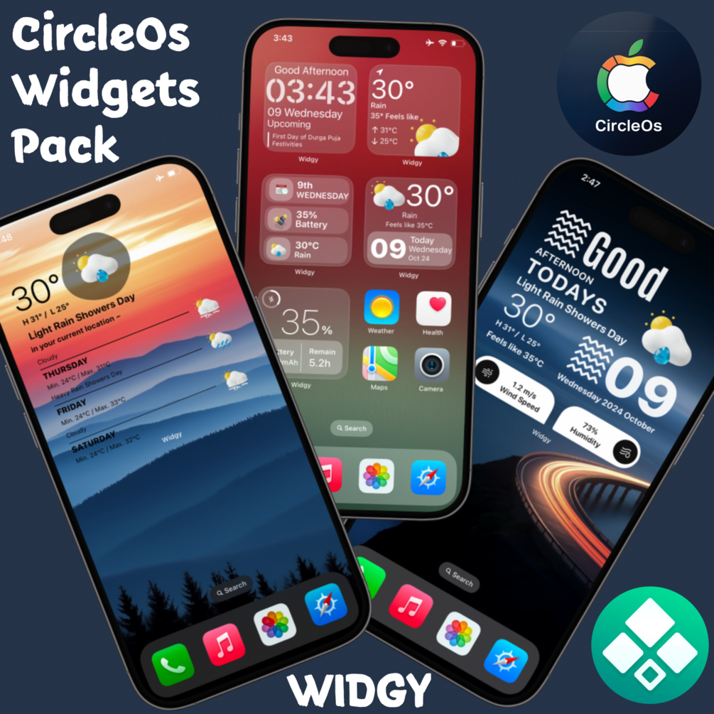 CircleOs Widgets Pack for Widgy App iOS