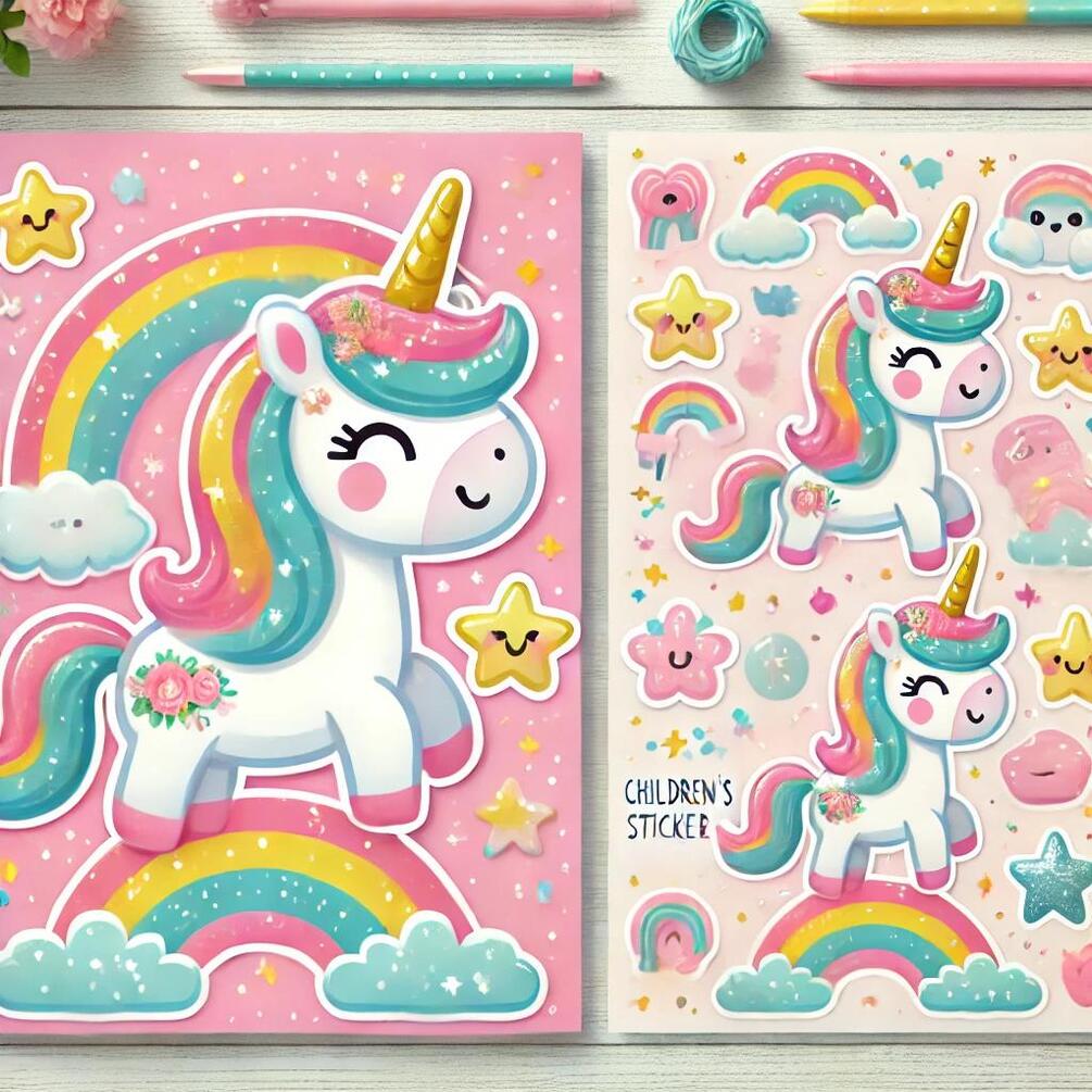 14x Unicorn magic - The XXL sticker set for little artists