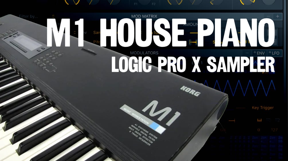 Multisampled Korg M1 House Piano for Logic Pro X Sampler