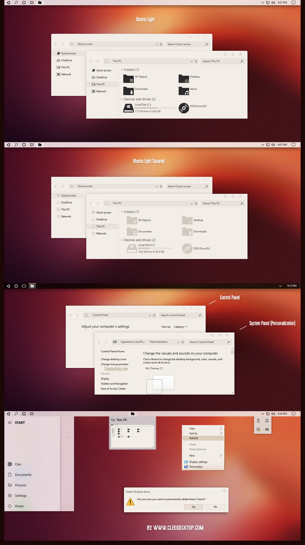 Ubuntu Light Theme For Windows 10
