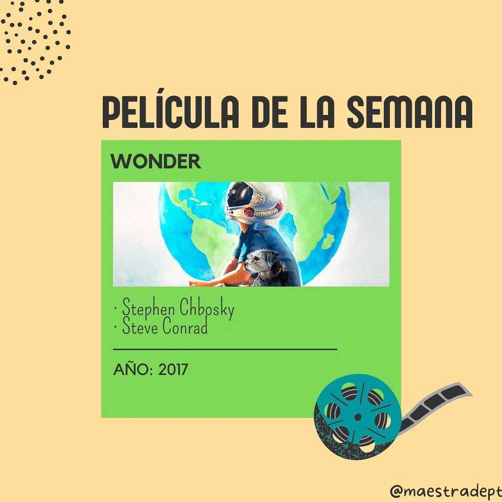 ACTIVIDADES PELICULA 'WONDER' @maestradept
