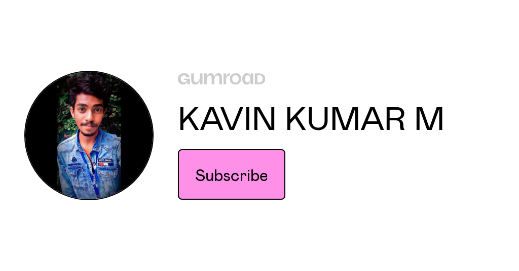 KAVIN KUMAR M